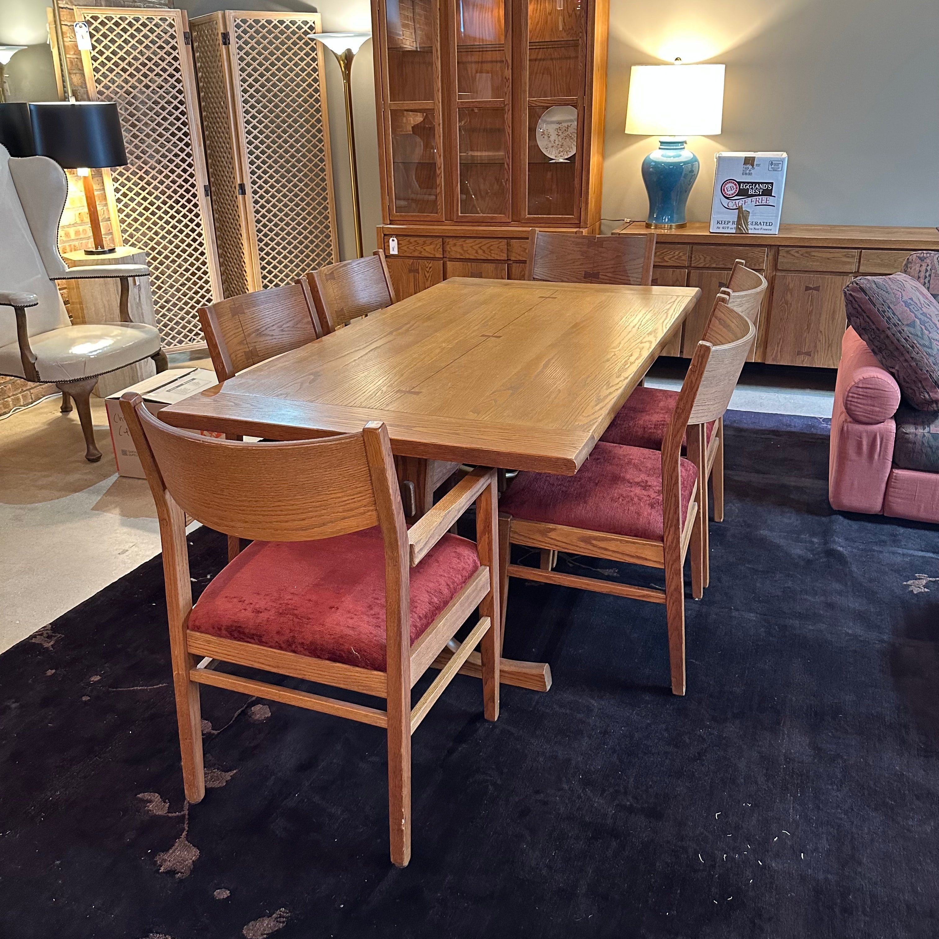 Russel Wright for Conant Ball Oak Bow Tie Dining Set | Featuring ...