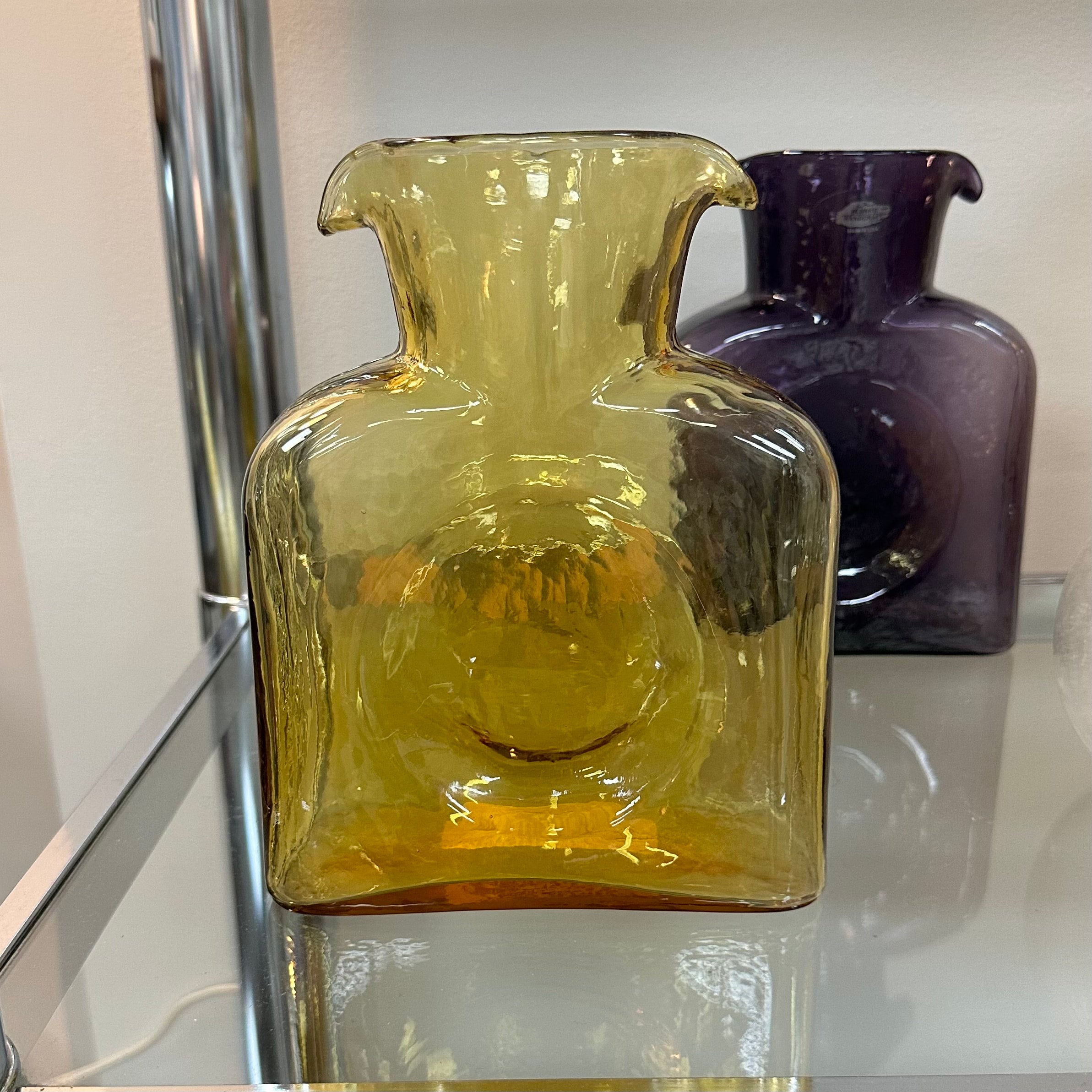 Blenko Water Jug, Amber | Featuring antique, vintage, and mid-century ...