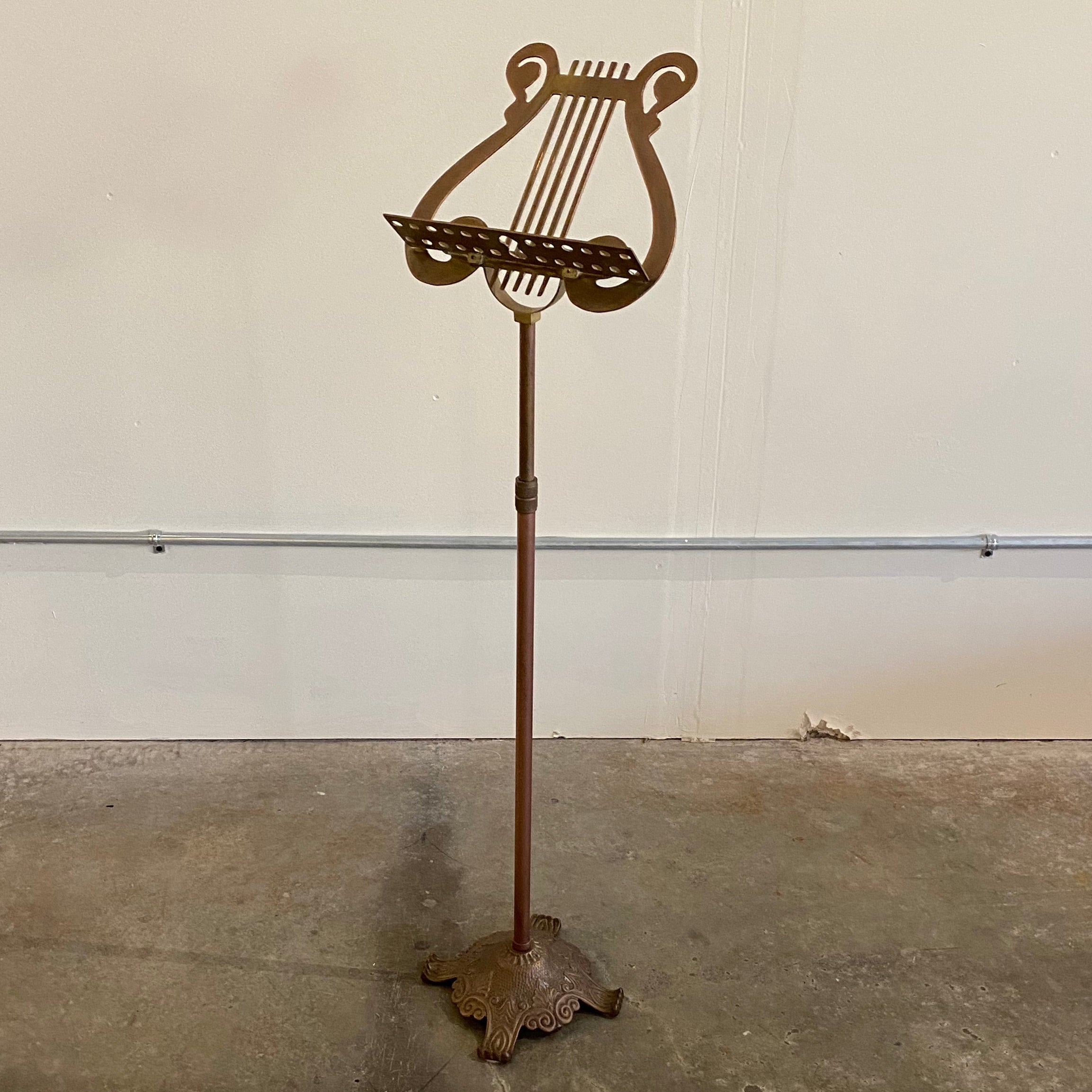 Brass Music Stand | Featuring antique, vintage, and mid-century furnishings