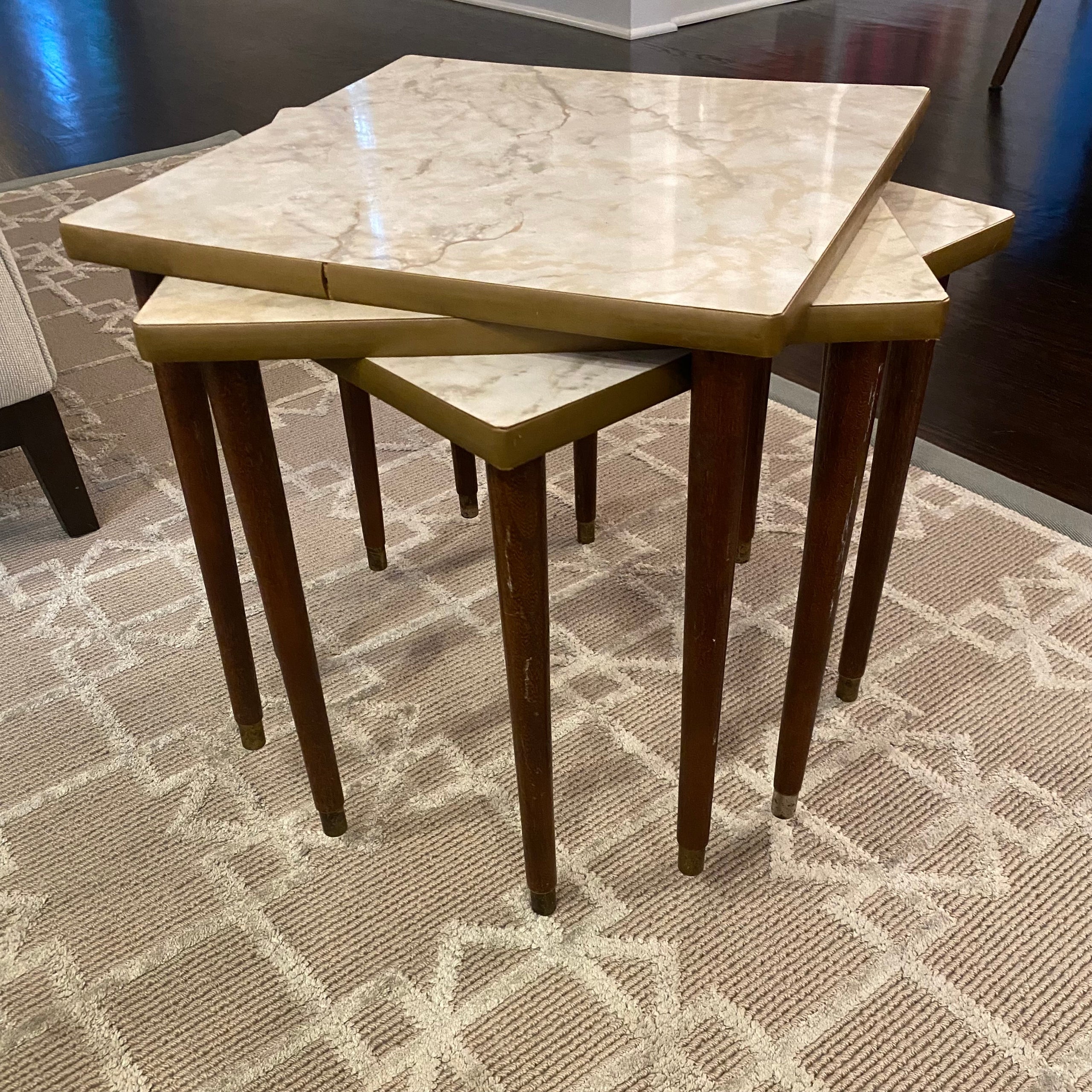 Square Stacking Side Tables | Featuring antique, vintage, and mid ...