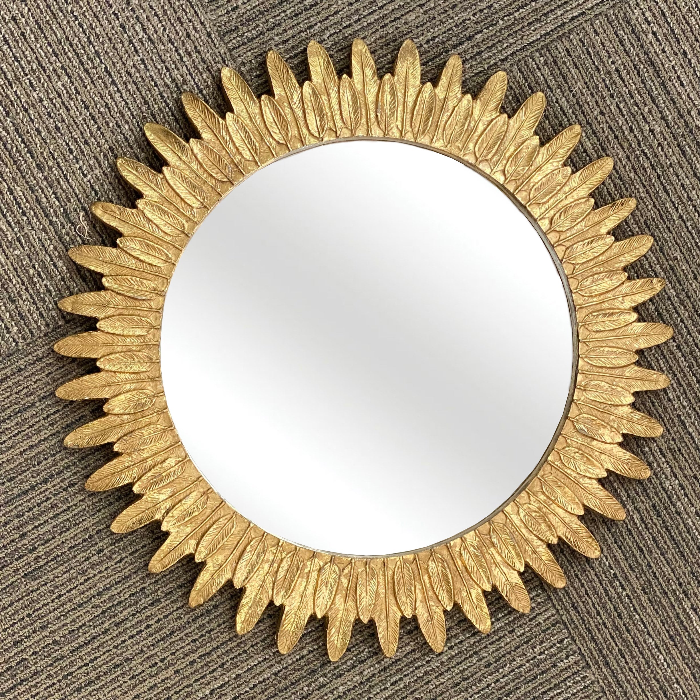 Gold Starburst Wall Mirror | Featuring antique, vintage, and mid ...