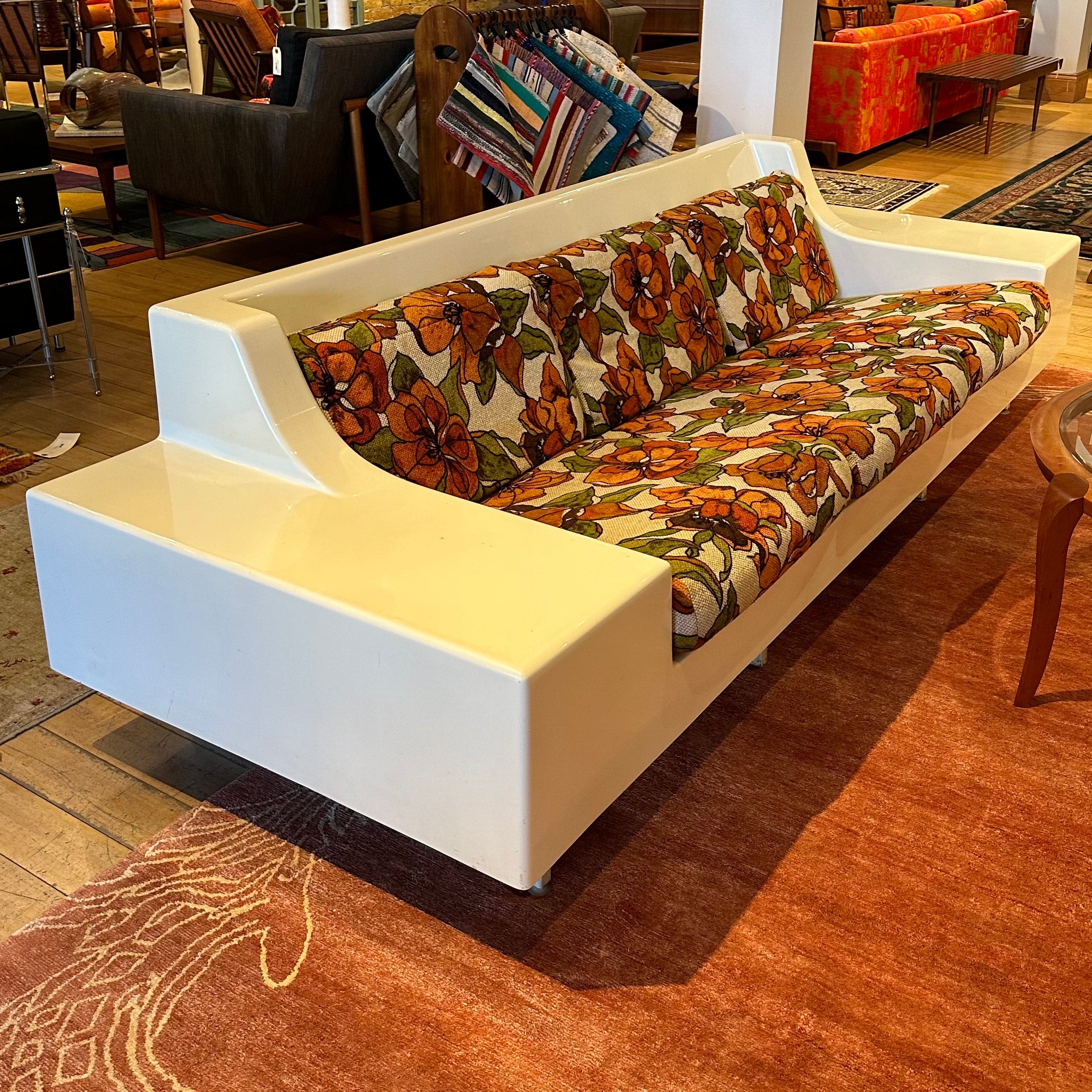 1960s Molded White Fiberglass Sofa | Featuring antique, vintage, and ...