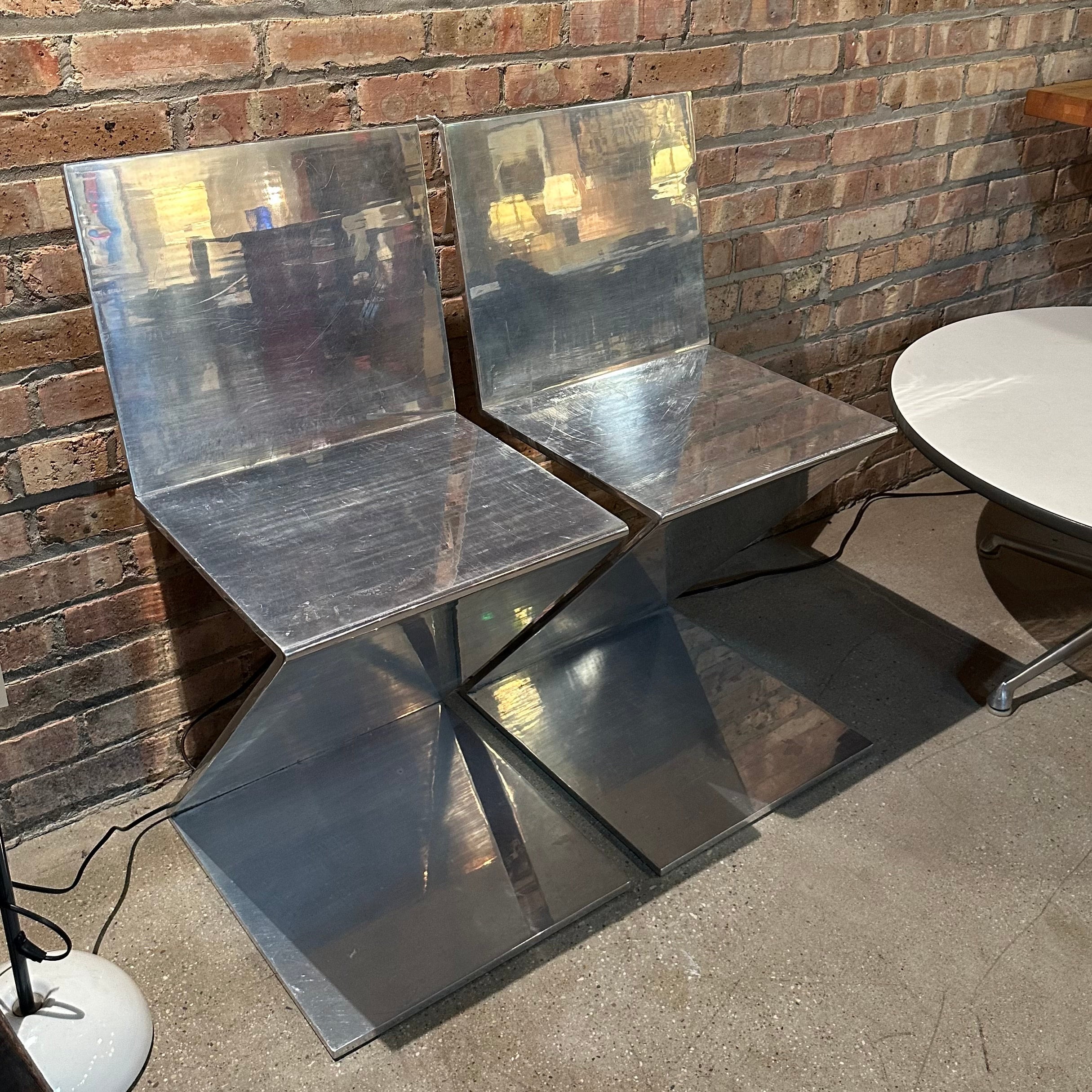 Aluminum Z Chairs | Featuring antique, vintage, and mid-century furnishings