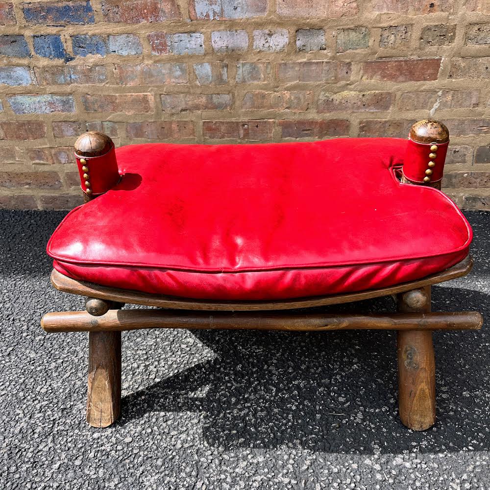 Camel Saddle Style Stool | Featuring antique, vintage, and mid-century ...