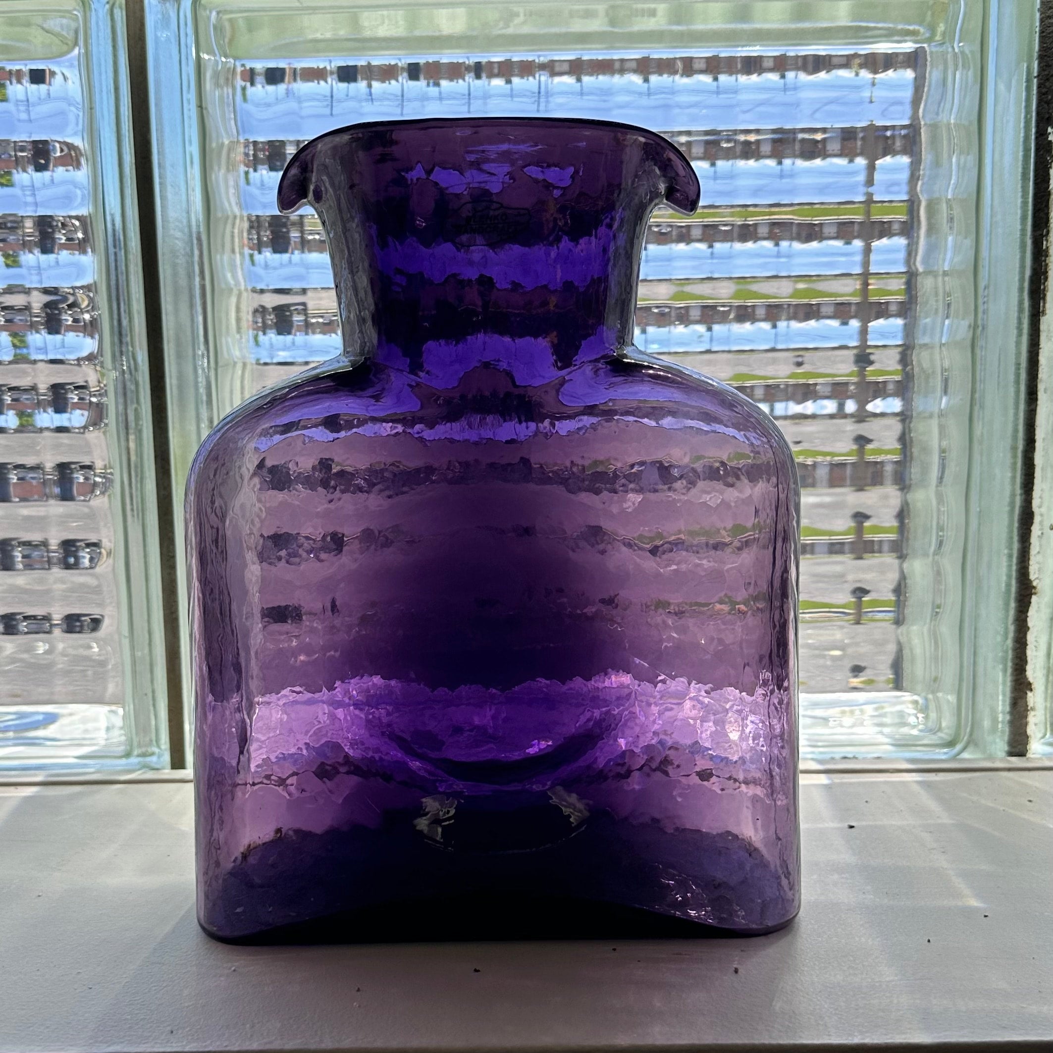 Blenko Water Jug, grape | Featuring antique, vintage, and mid-century ...