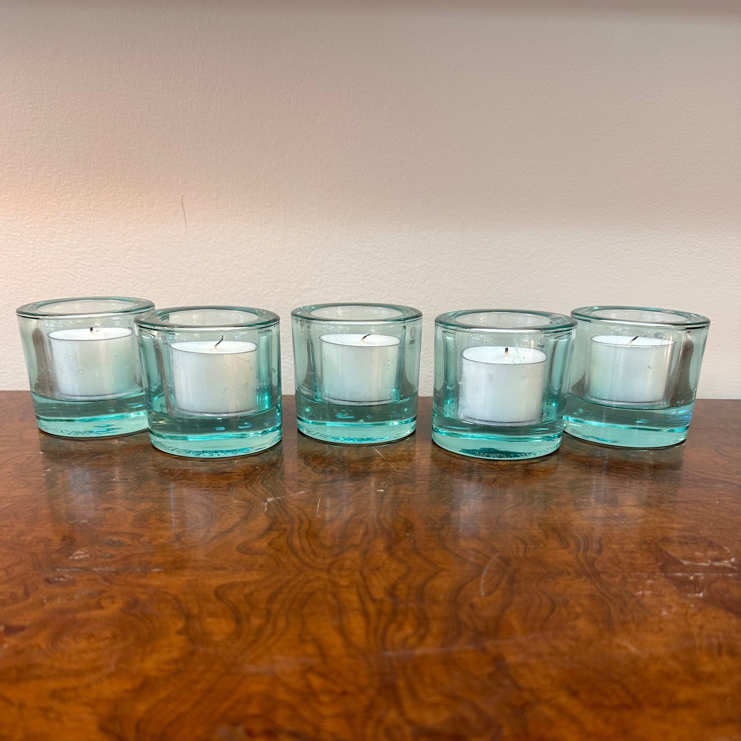 Marimekko Iittala Blue Glass Votives | Featuring antique, vintage, and ...